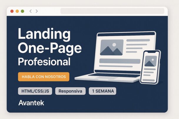 Landing One-Page profesional (HTML/CSS/JS) – Avantek - Laburas ...